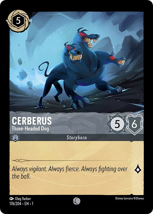 Disney Lorcana - Cerberus - Three-Headed Dog - 176/204 – The Straw Hat ...
