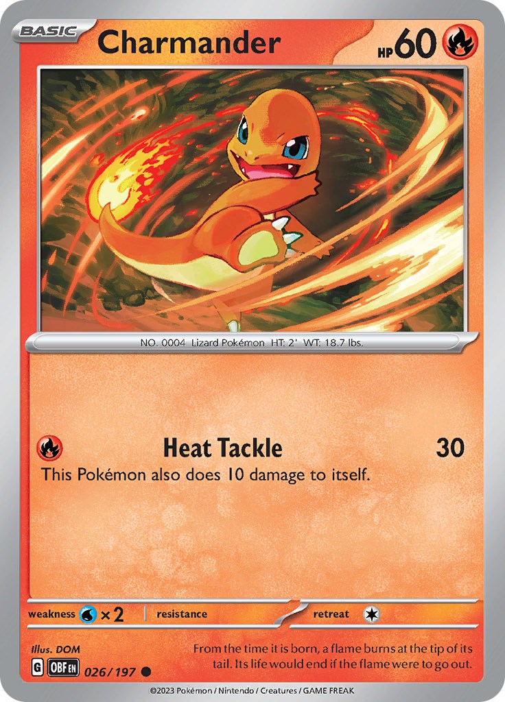 Pokemon - Charmander - 026/197 – The Straw Hat Store