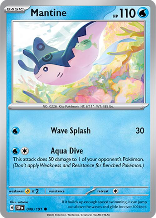 Pokemon - Mantine - 040/191 – The Straw Hat Store