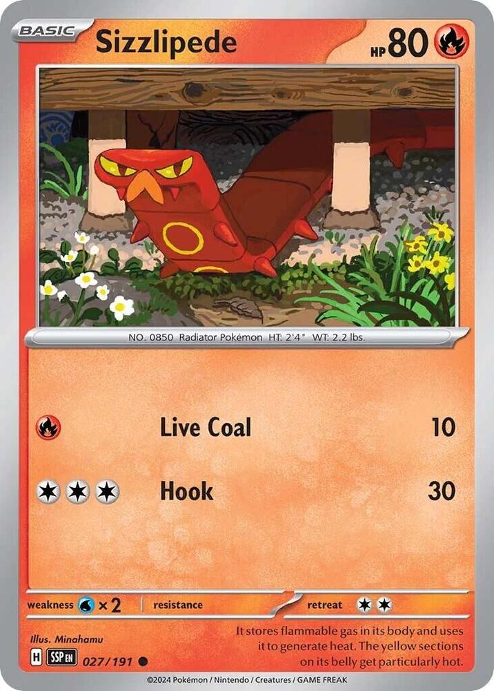 Pokemon - Sizzlipede - 027/191 – The Straw Hat Store