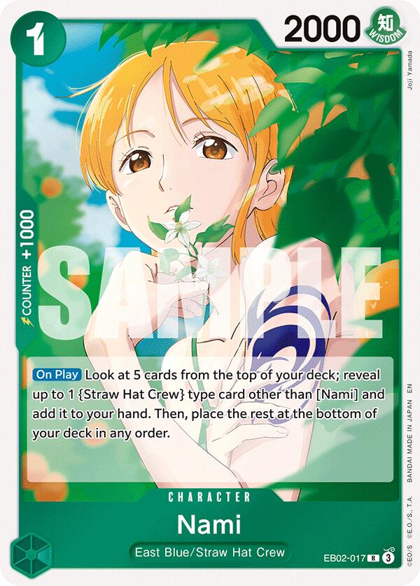 One Piece Card Game - Nami - EB02-017 – The Straw Hat Store