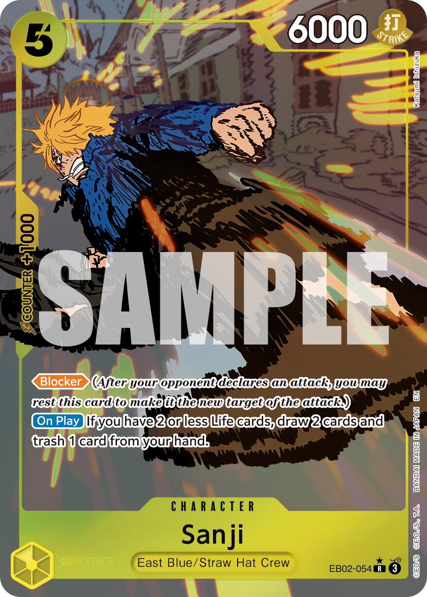 One Piece Card Game - Sanji (Alternate Art) - EB02-054 – The Straw Hat Store