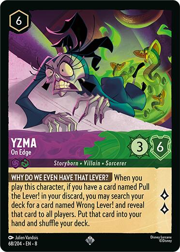 Disney Lorcana - Yzma - On Edge - 68/204 – The Straw Hat Store