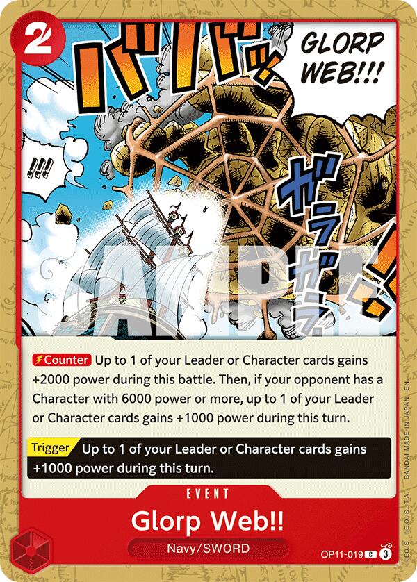 One Piece Card Game - Glorp Web!! - OP11-019 – The Straw Hat Store