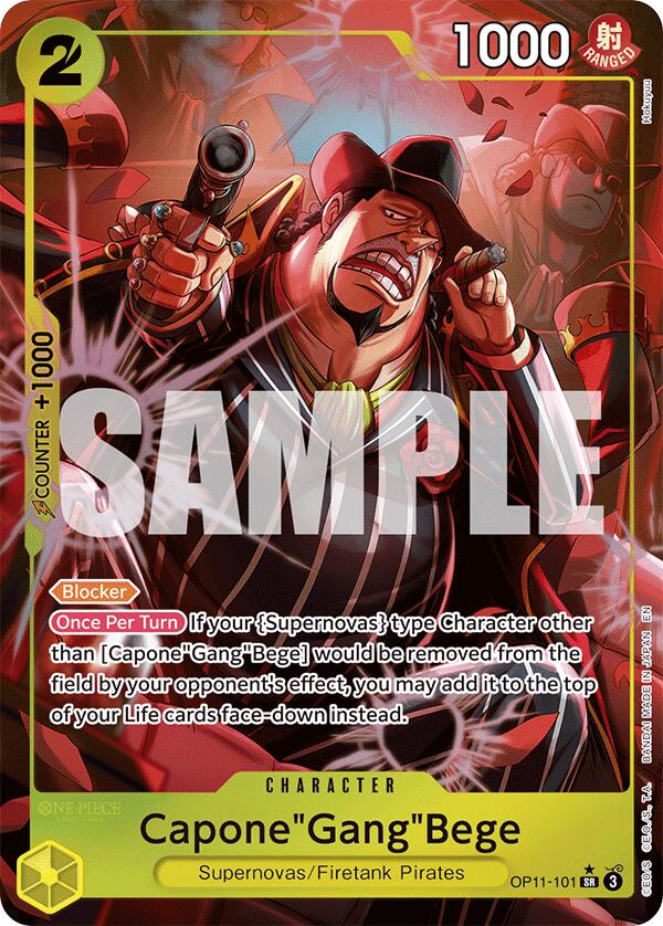 One Piece Card Game - Capone"Gang"Bege (101) (Alternate Art) - OP11-101 ...