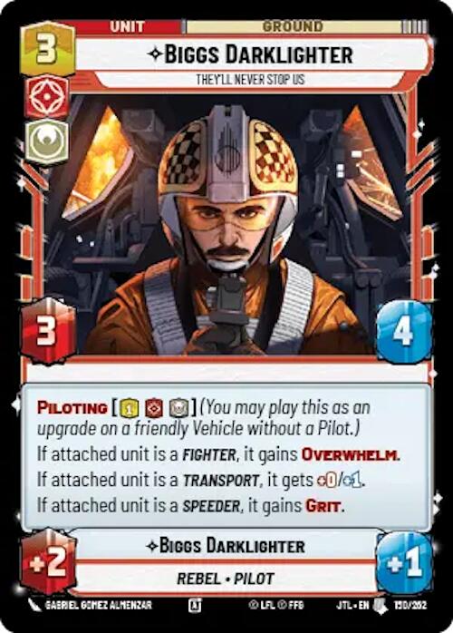 Star Wars: Unlimited - Biggs Darklighter - They'll Never Stop Us - 150/ ...