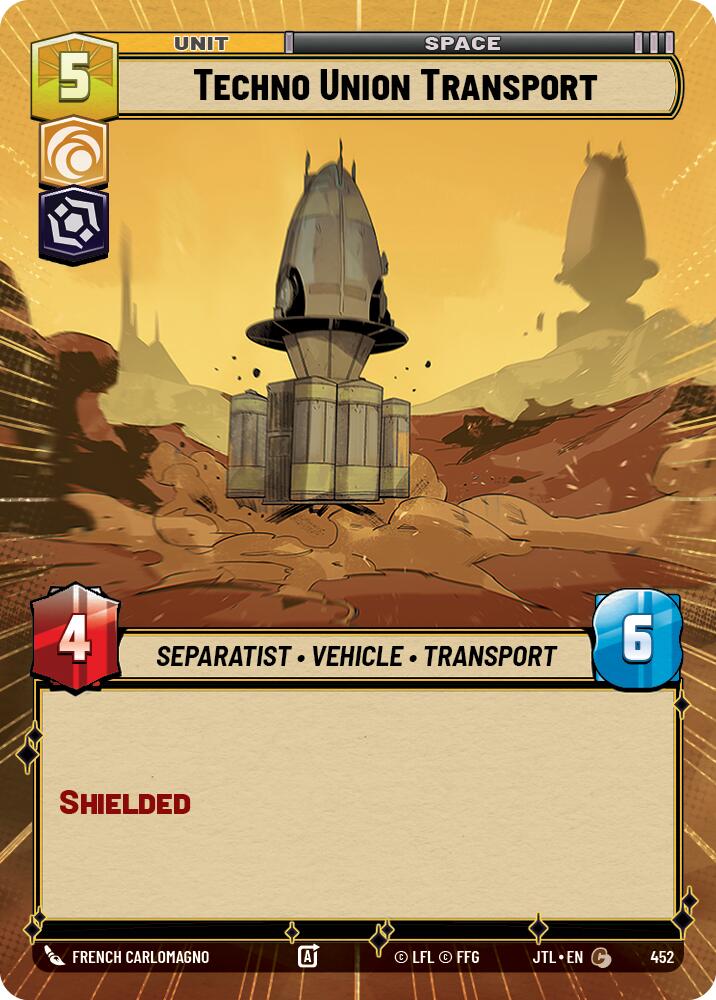 Star Wars: Unlimited - Techno Union Transport (Hyperspace) - 452 – The ...