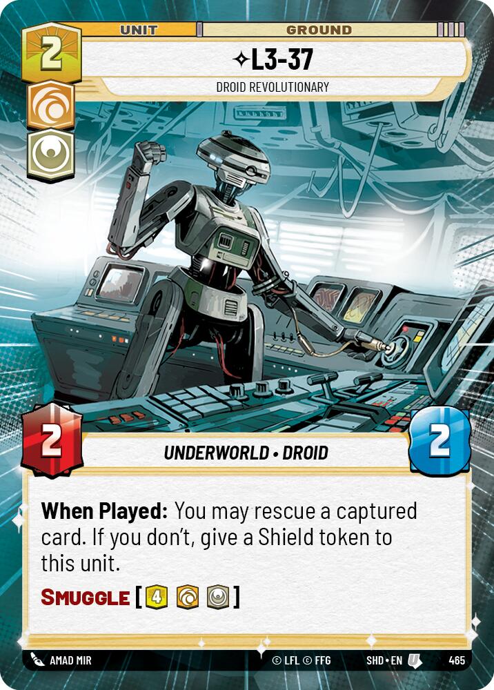 Star Wars: Unlimited - L3-37 - Droid Revolutionary (Hyperspace) - 465 ...