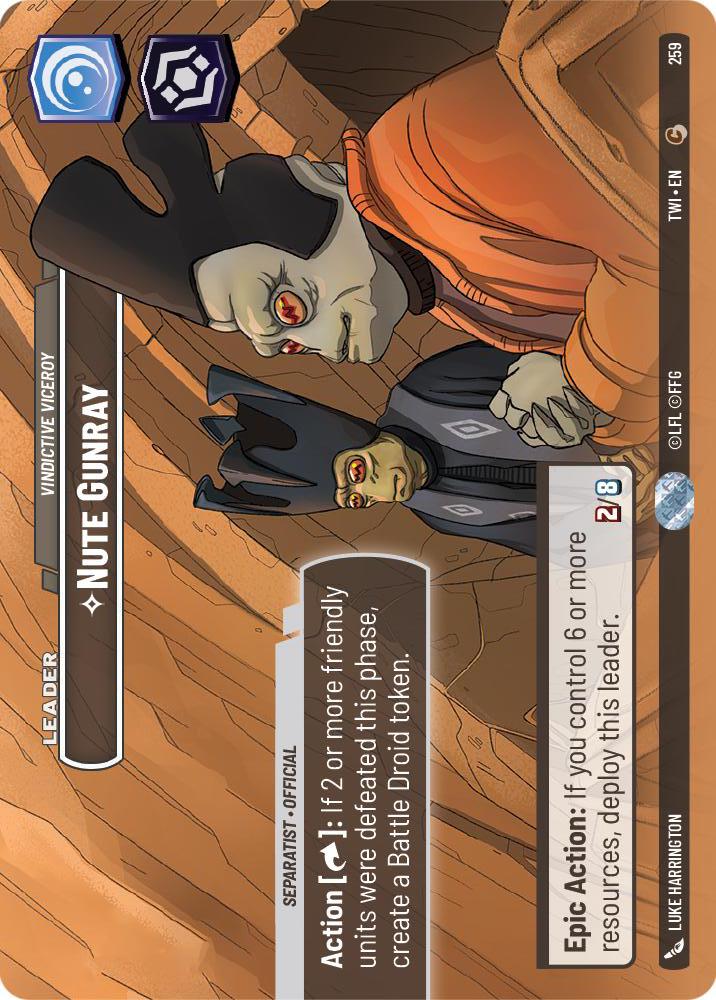 Star Wars: Unlimited - Nute Gunray - Vindictive Viceroy (Showcase ...